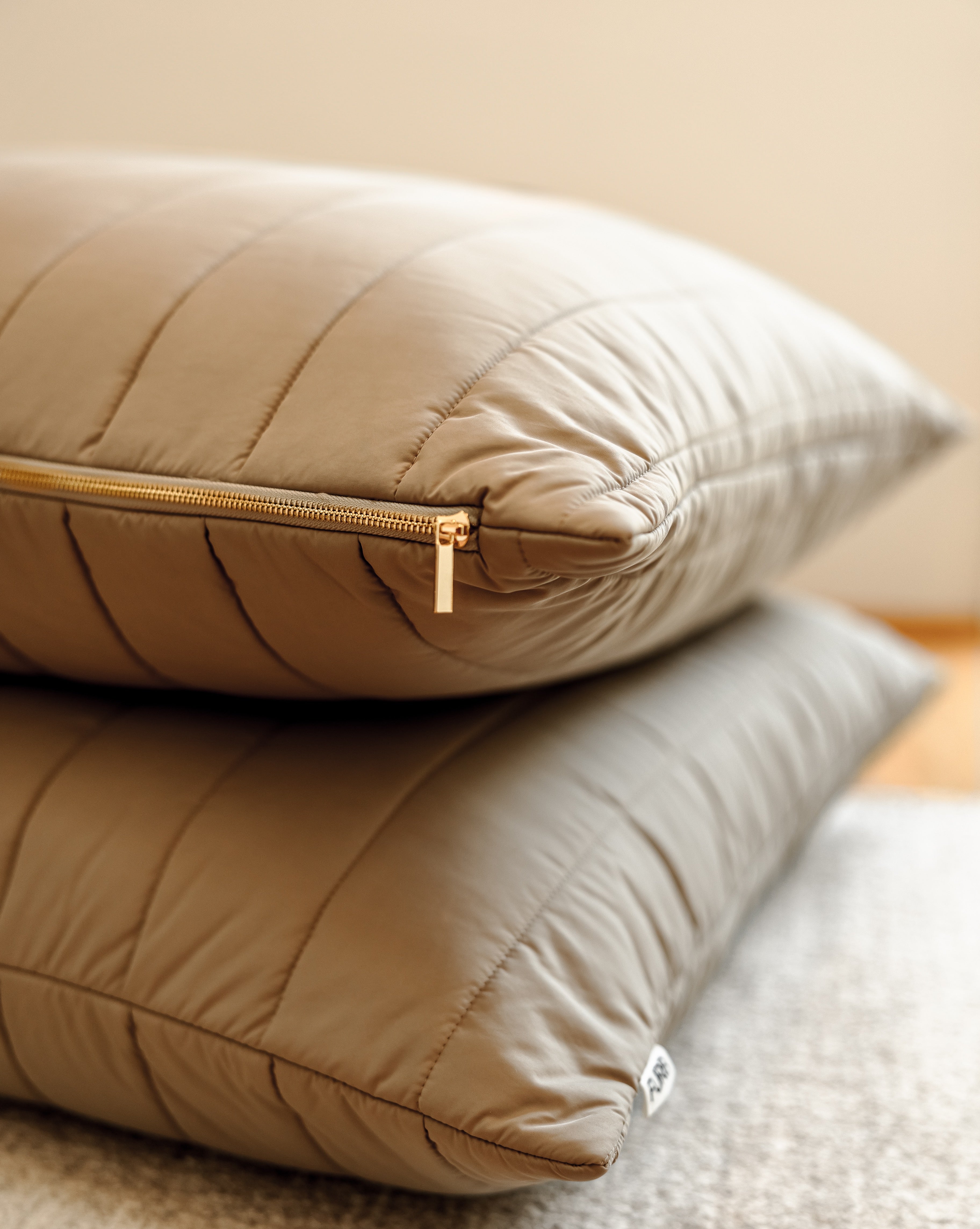 Puffer Dog Bed | Neutral Taupe Color | Modern Pet Products @FURB