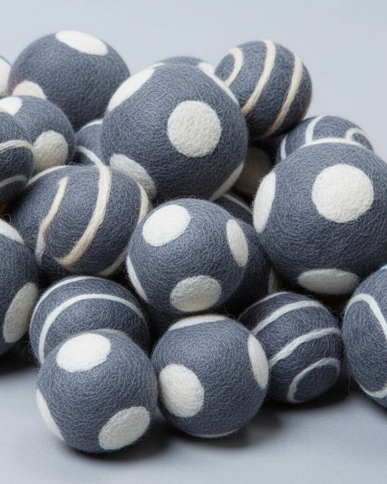 Non-Toxic, Natural Fiber Dog Balls | Modern Grey Set – FURB